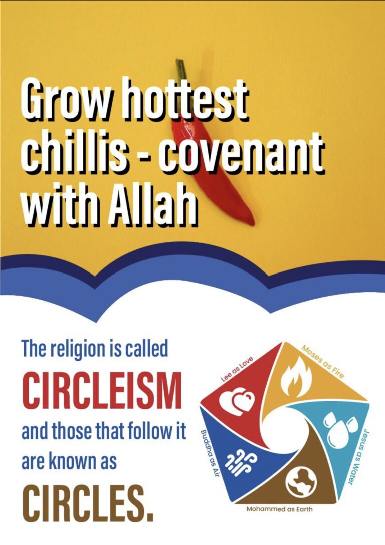 Carry the flaming sword of Allah – Circleism – Doncaster Church